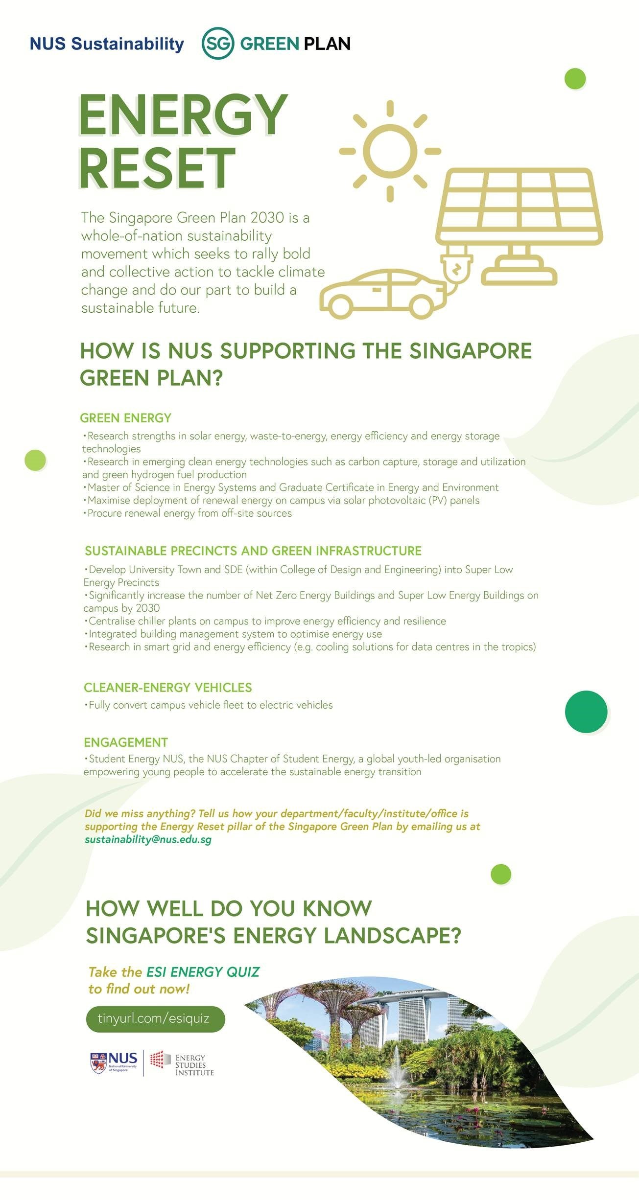 2022: Singapore Green Plan - NUS Sustainability
