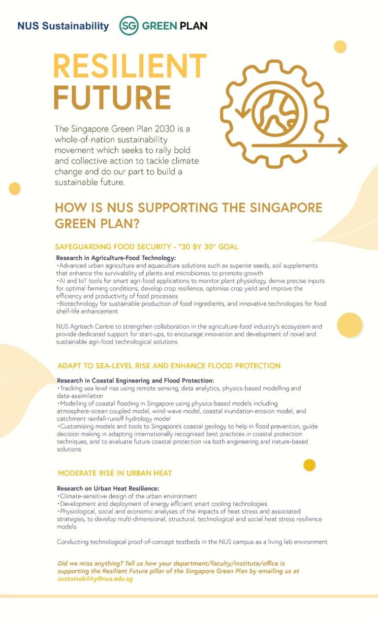 2022: Singapore Green Plan - NUS Sustainability